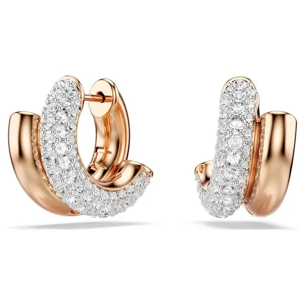 SWAROVSKI Dextera Hoop Earrings - White