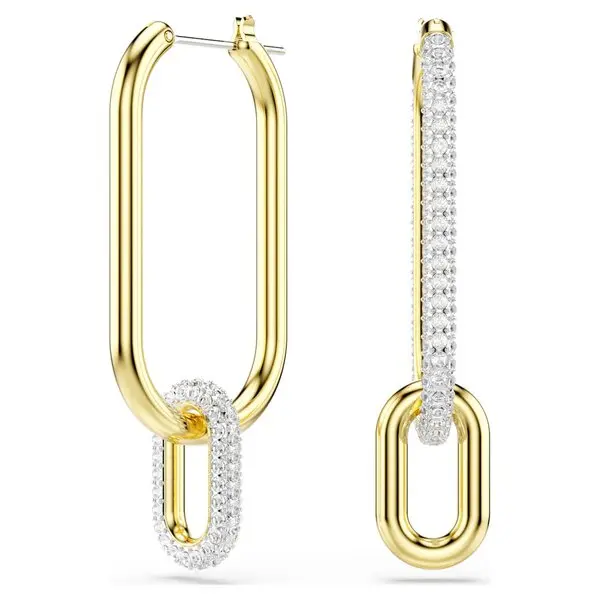 SWAROVSKI Dextera Hoop Earrings - White