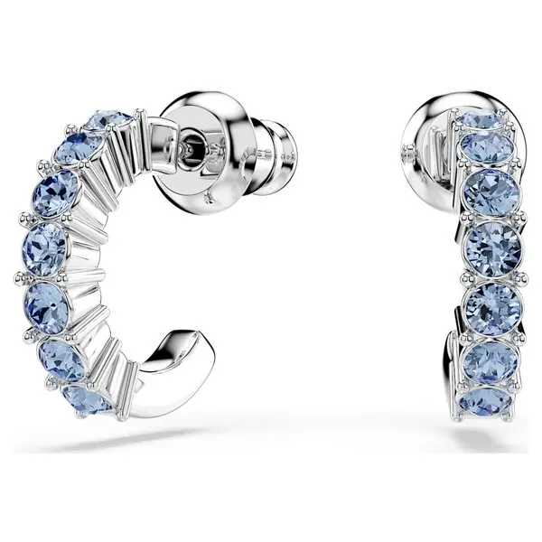 SWAROVSKI Mini Hoop Earrings - Blue