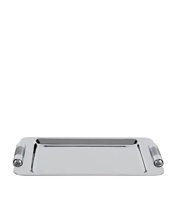 ZODIAC Cylinder Chrome Tray - Silver