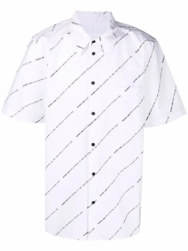 Helmut Lang Logo-print Cotton Shirt