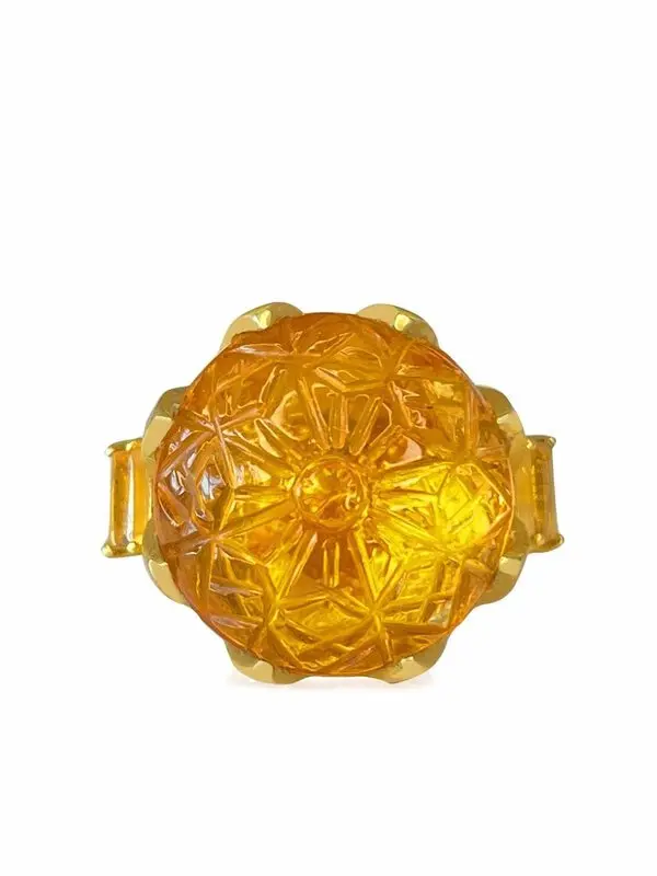 AKANSHA SETHI Roshni Citrine Ring - Gold