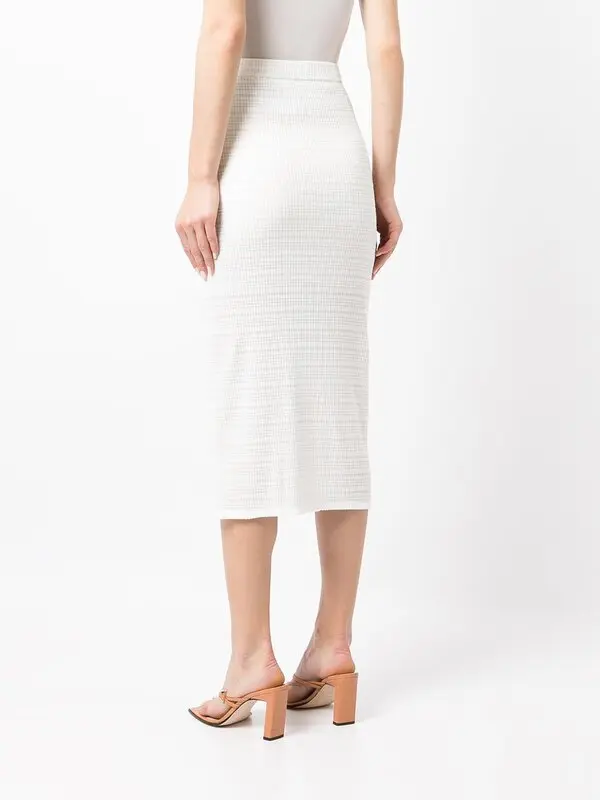 GOODIOUS Ribbed Knit Maxi Skirt