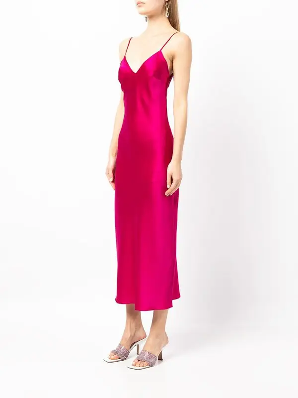 GILDA & PEARL Sophia Midi Slip Dress - Purple