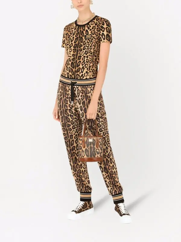 Dolce & Gabbana Small Leopard-print Bucket Bag