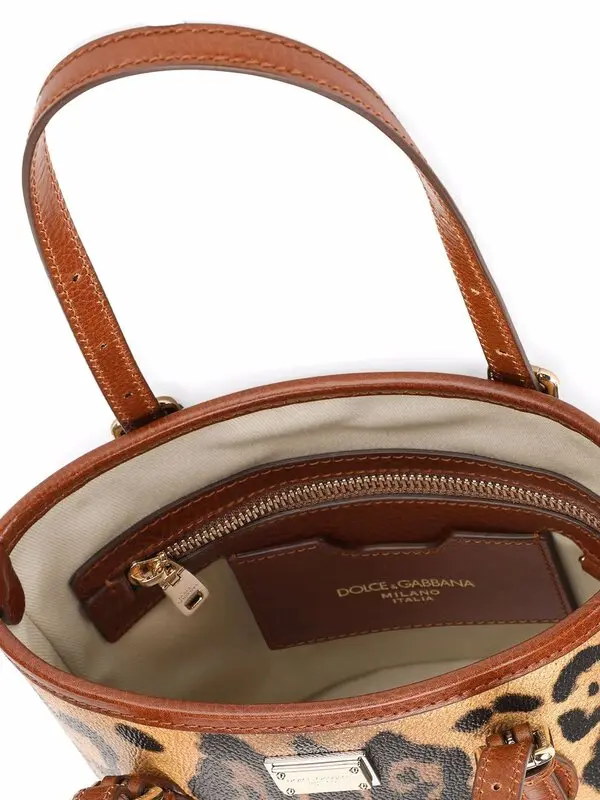 Dolce & Gabbana Small Leopard-print Bucket Bag