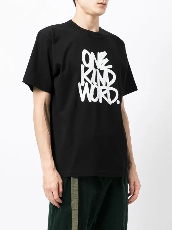 Sacai Slogan-print T-shirt