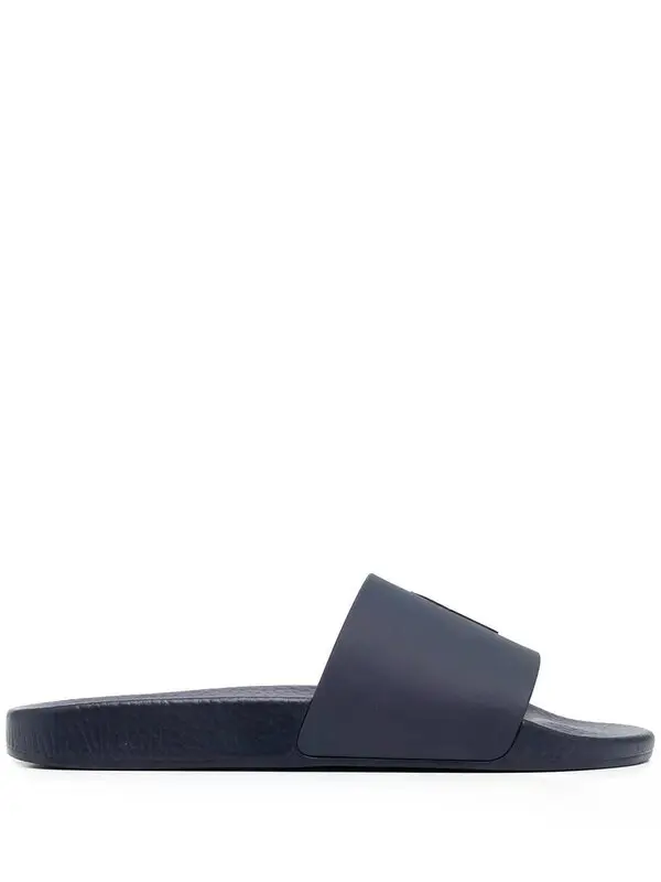 Polo Ralph Lauren Logo-print Slides - Blue
