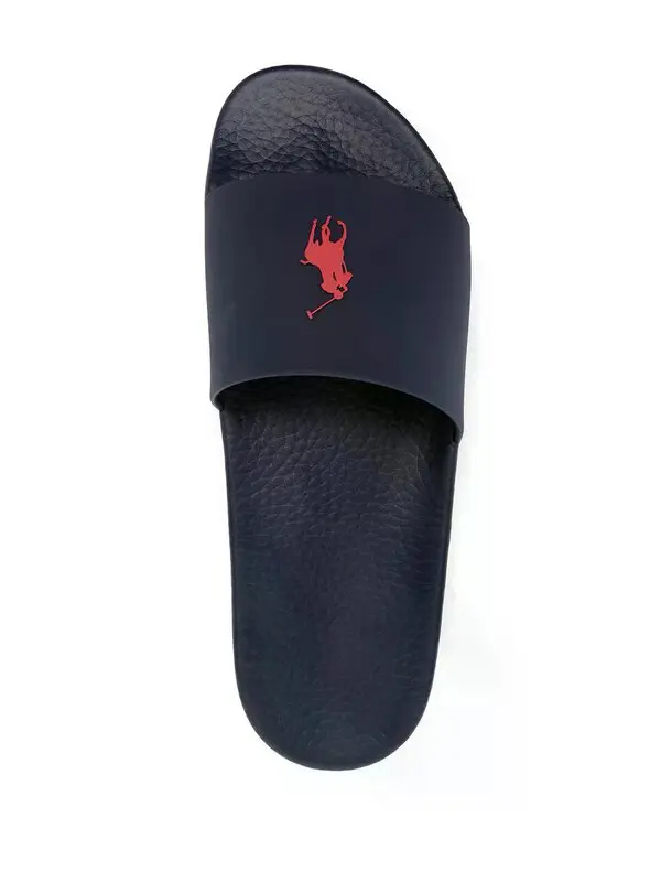Polo Ralph Lauren Logo-print Slides - Blue