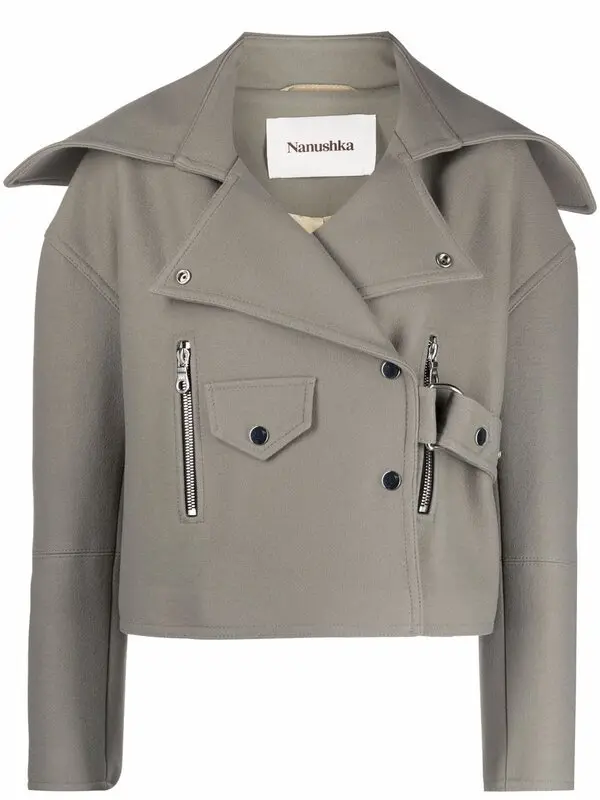 Nanushka Ado Ide-buckle Biker Jacket