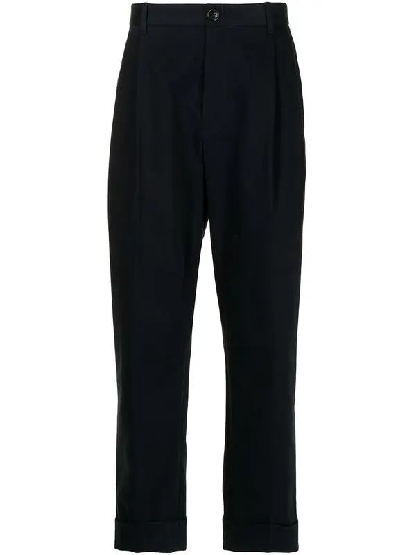 PORTS V Turn-up Hem Trousers