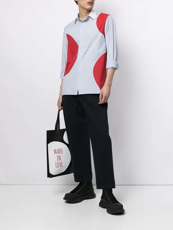 PORTS V Turn-up Hem Trousers