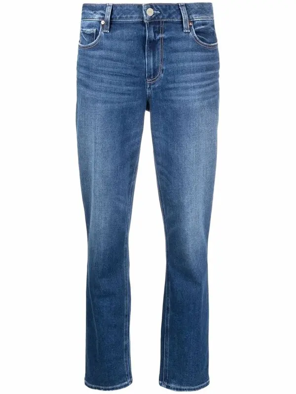 Paige Cropped Straight-leg Jeans