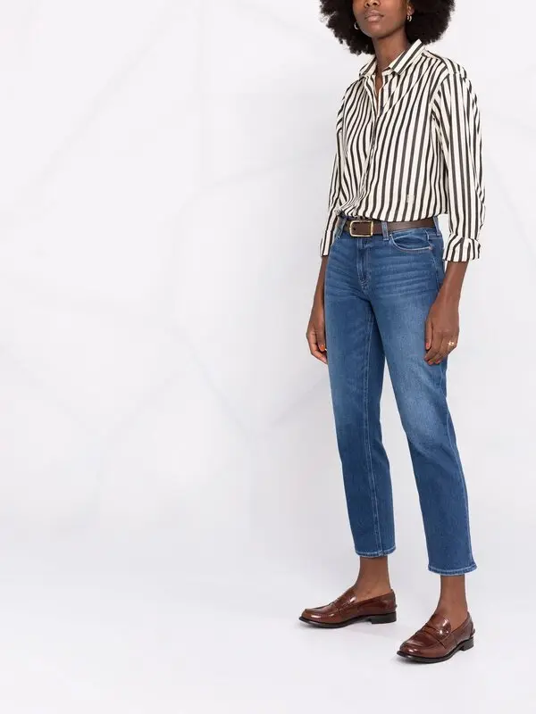 Paige Cropped Straight-leg Jeans