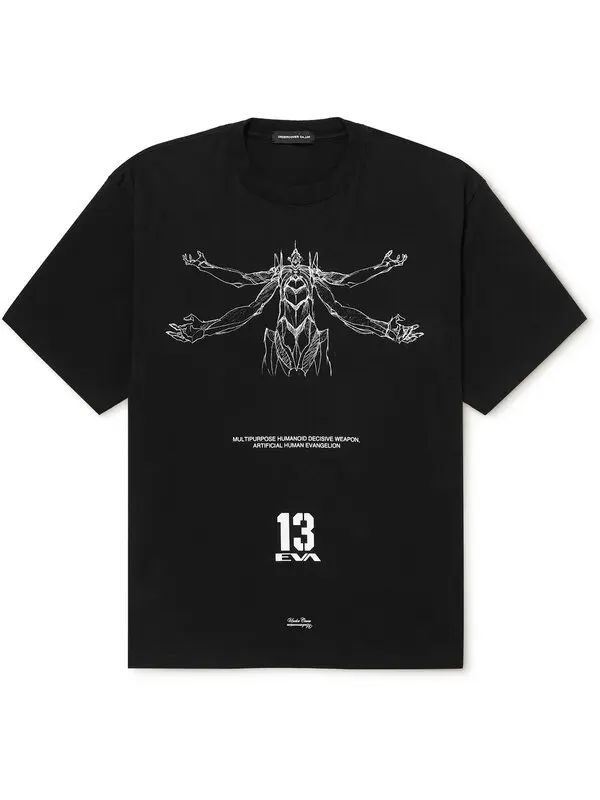 トップス undercover evangelion L/S tee size3 Undercover Neon Genesis Evangelion Printed Cotton-Jersey T-Shirt
