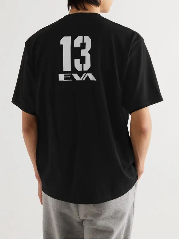 Undercover Neon Genesis Evangelion Printed Cotton-Jersey T-Shirt