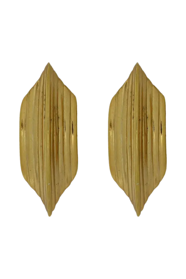 KENNETH JAY LANE Tone Clip On Earrings - Gold