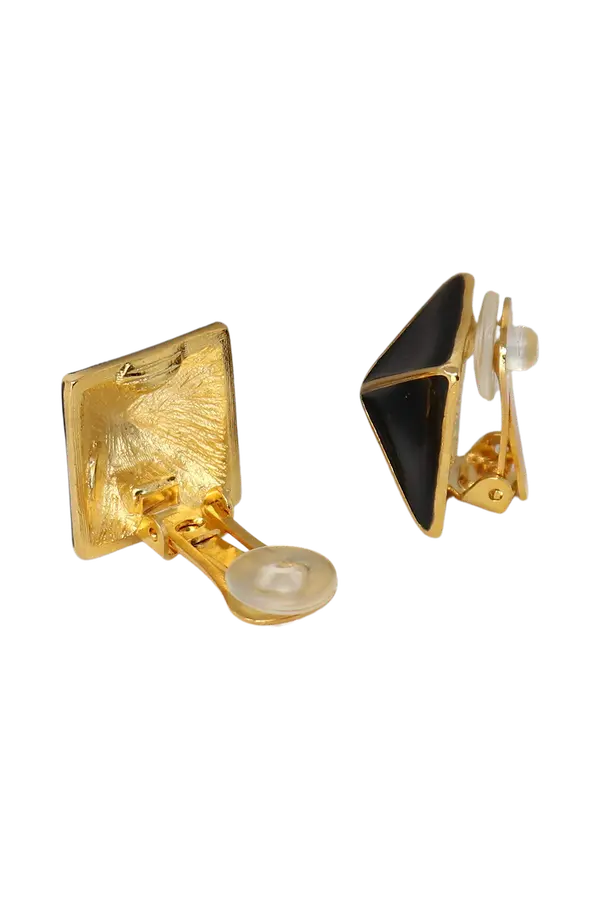KENNETH JAY LANE Polished Pyramid Earrings