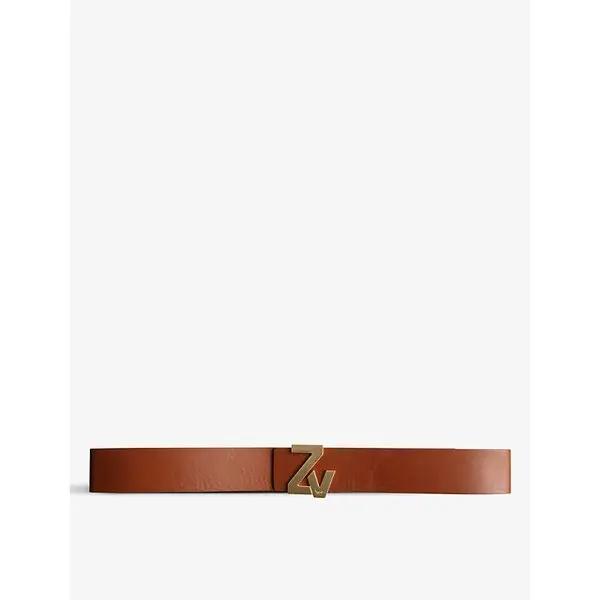 Zadig&Voltaire Zv Initiale Leather Belt - Tan