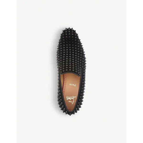 Christian Louboutin Dandelion Spikes Flat Loafers - Black  display picture 3