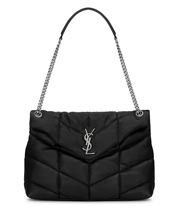 Saint Laurent Puffer Shoulder Bag - Black