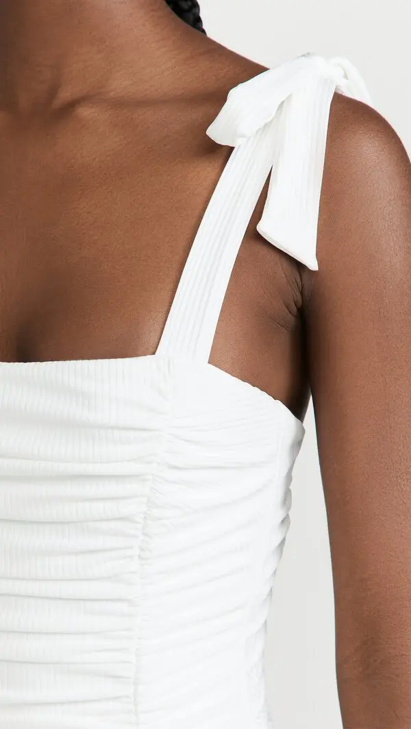 Minkpink Constance Ruched One Piece Swimsuit - White