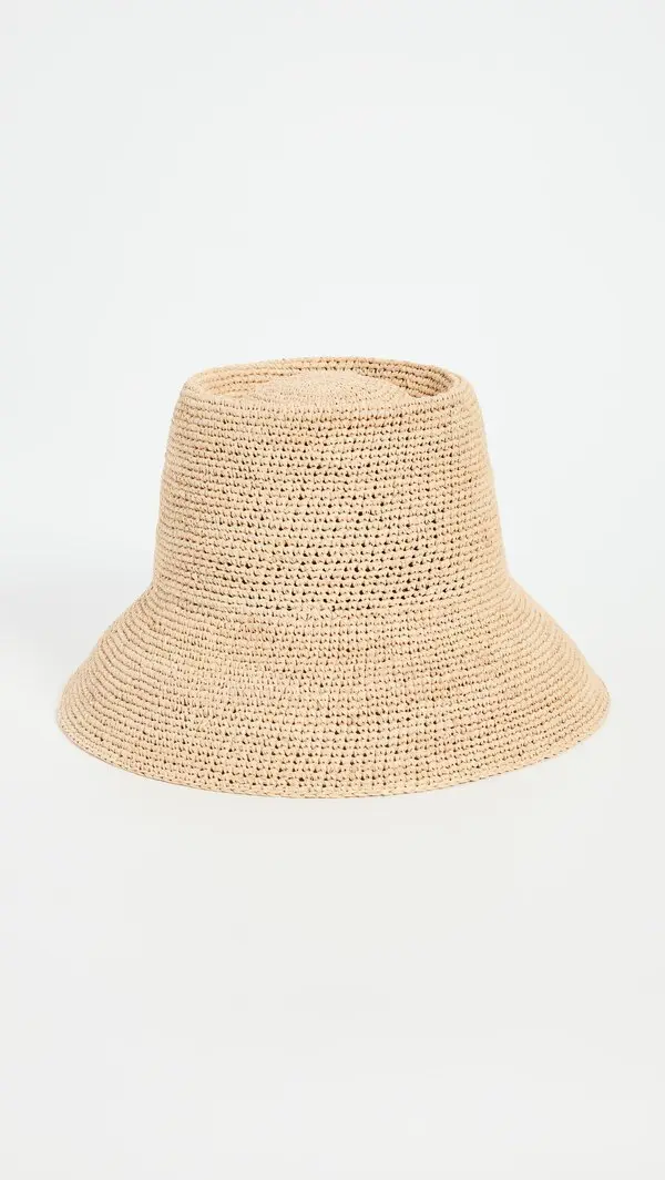 Janessa Leoné Felix Straw Bucket Hat - Natural