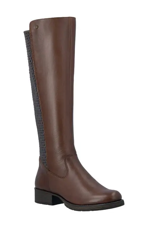 RIEKER Faith 91 Knee-high Boots - Ebony/moro/chestnut