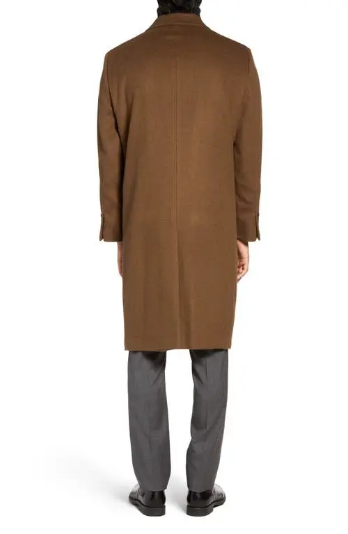 Hart Schaffner Marx Sheffield Classic Fit Wool & Cashmere Overcoat - Vicuna
