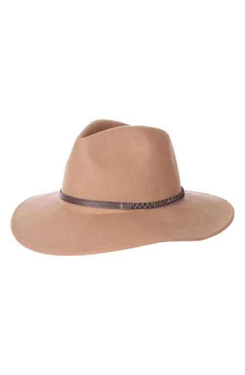 Barbour Leather Braid Wool Fedora