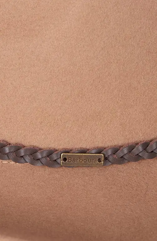 Barbour Leather Braid Wool Fedora