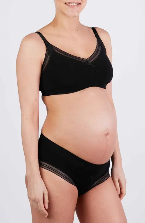 CACHE COEUR Milk Seamless Low Waist Maternity Slip - Black
