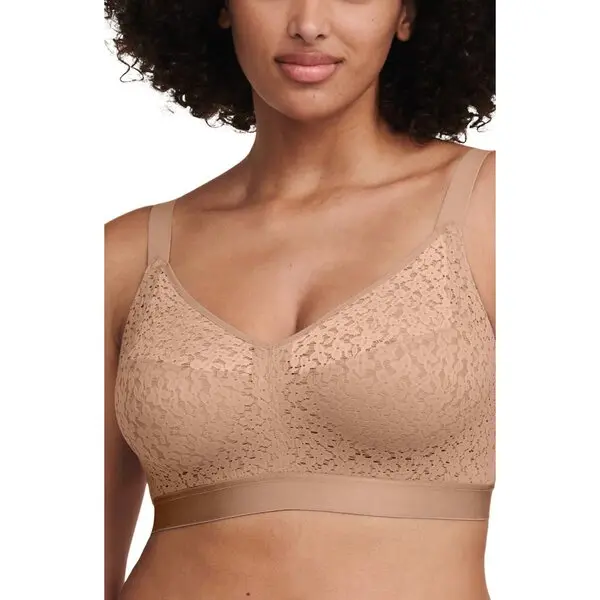 Chantelle Norah Supportive Wireless Bra - Coffee Latte-2t