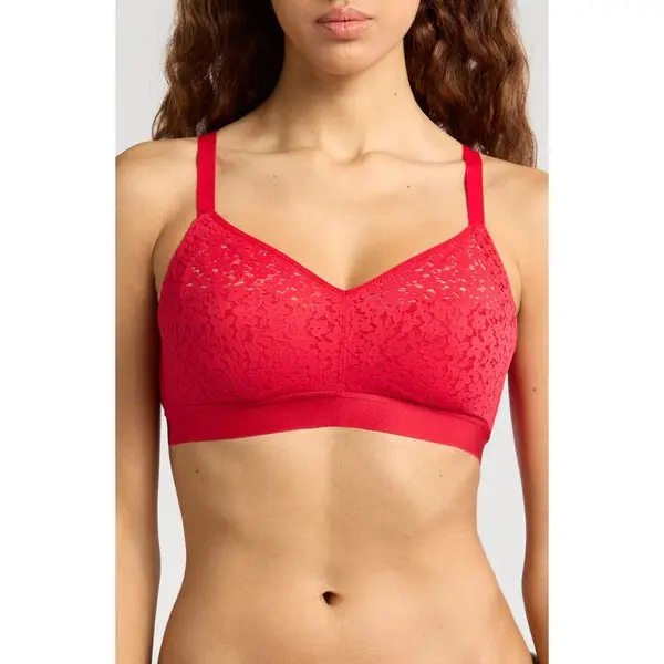 Chantelle Norah Supportive Wireless Bra - Poppy Red