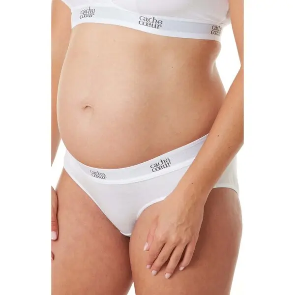 CACHE COEUR Life Maternity Shorts - White