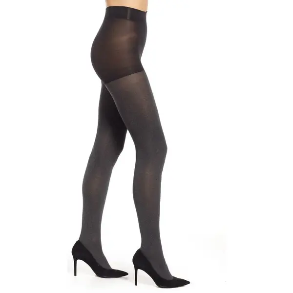 Hue Super Opaque Tights - Graphite Heather