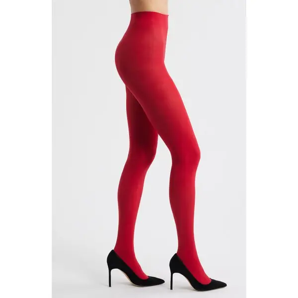 Hue Super Opaque Tights - Jester Red
