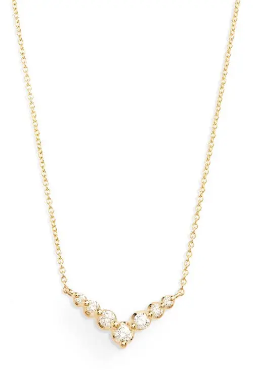 DANA REBECCA DESIGNS Vivian Lily Graduating Diamond Pendant Necklace - Yellow Gold