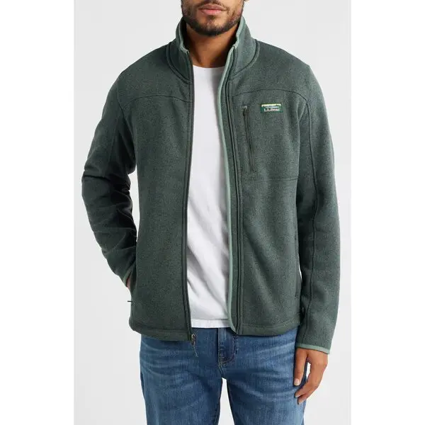 L.l.bean Sweater Fleece Jacket - Shadow Green