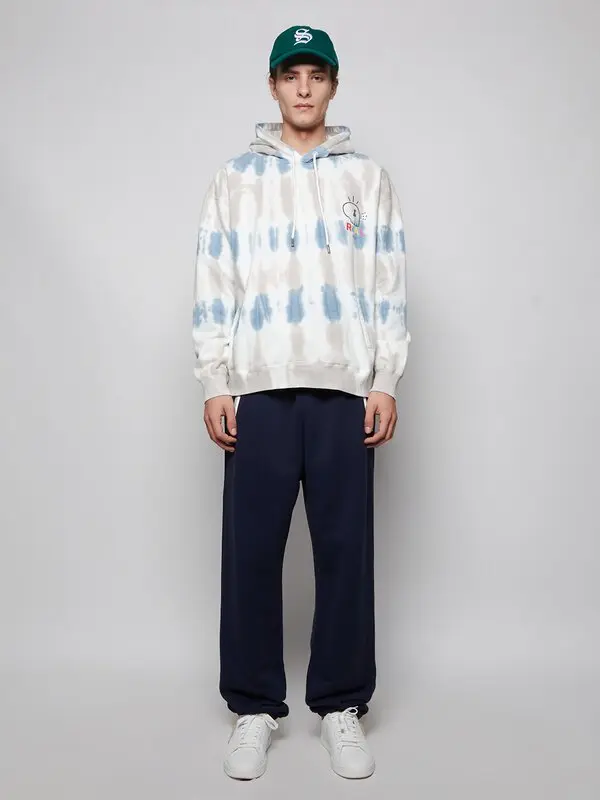 REAL BUY Tie-dye Logo Hoodie