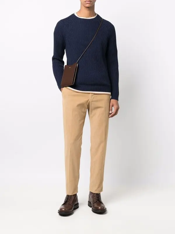 Incotex Straight-leg Corduroy Trousers - Neutrals