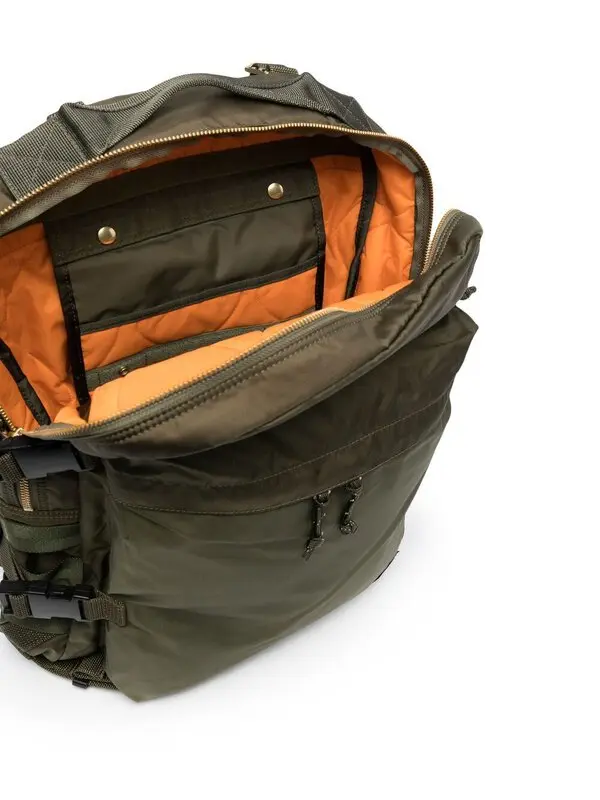 PORTER-YOSHIDA & CO Force Logo-patch Backpack - Green