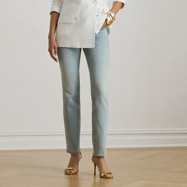 Ralph Lauren Mid-rise Straight Ankle Jean - Casseah Wash