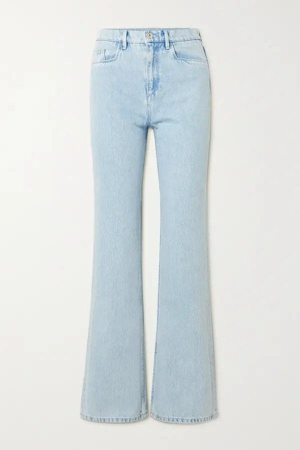 WANDLER Daisy High-rise Flared Jeans - Blue