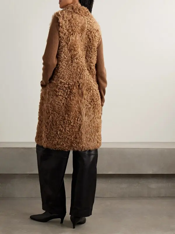 YVES SALOMON Longline Shearling Vest