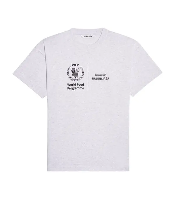 Balenciaga X World Food Programme T-Shirt Grey Editorialist