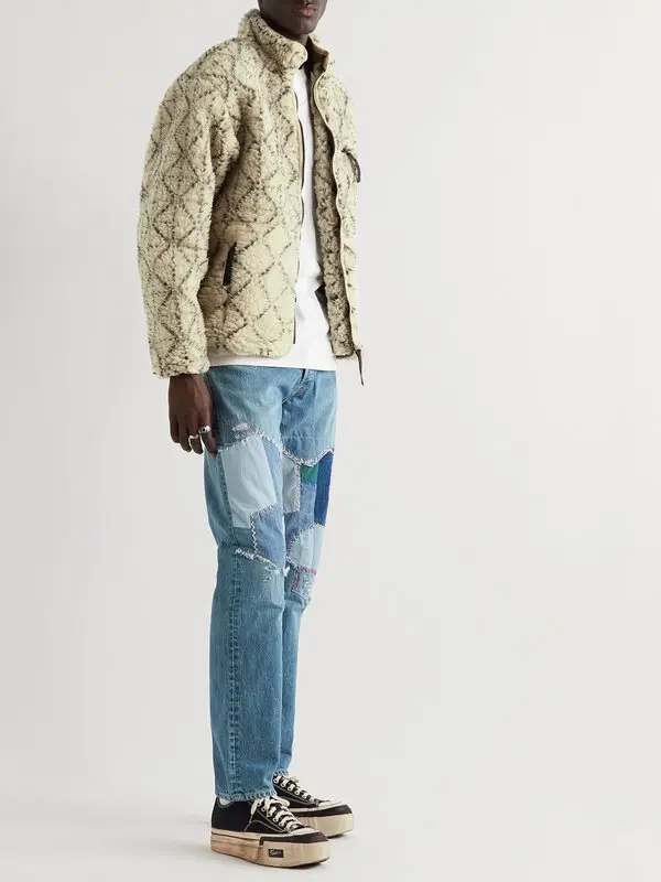 Kapital Monkey Cisco Straight-leg Embroidered Patchwork Jeans