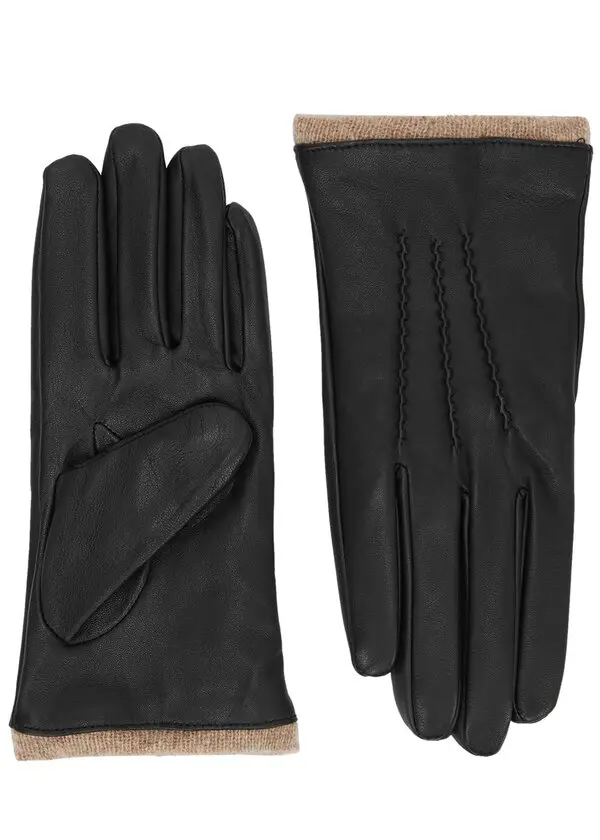 DENTS Loraine Leather Gloves - Black