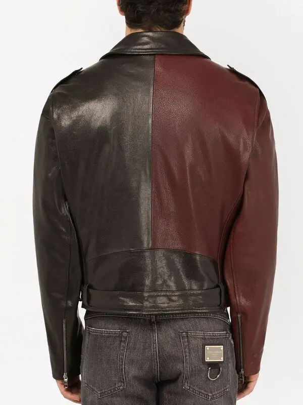 Dolce & Gabbana Two-tone Biker Jacket