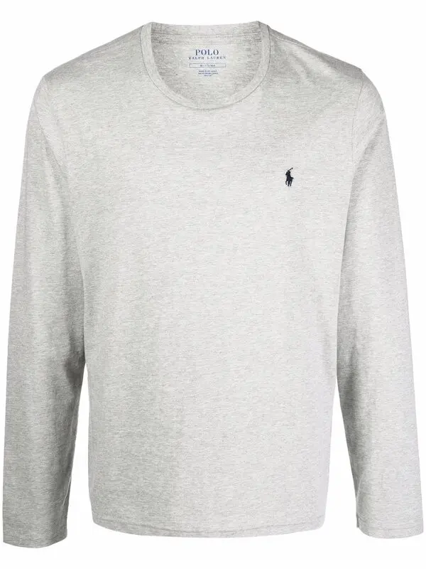 Polo Ralph Lauren Logo-embroidered T-shirt - Grey
